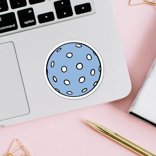 Blue Pickleball Ball Sticker | Zazzle