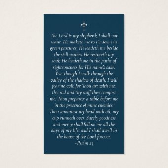 Blue Pink Floral Photo Memorial Prayer Card | Zazzle