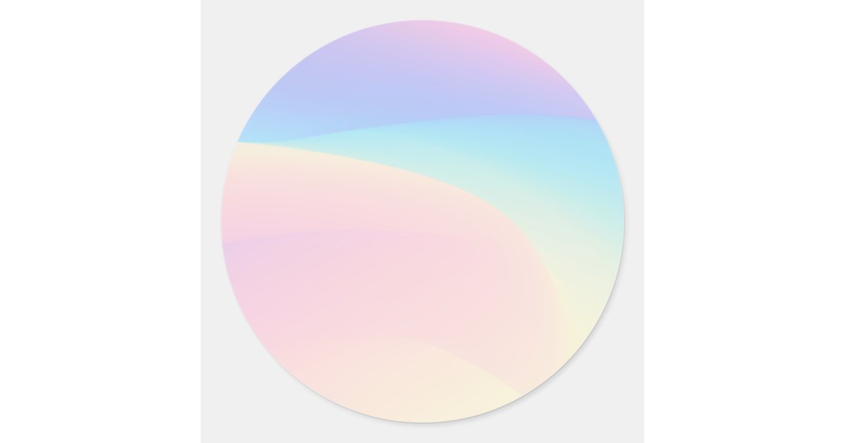 Blue Pink Purple Colorful Classic Round Sticker | Zazzle