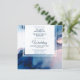 ~ Blue & Pink Watercolor Elegant Trendy Wedding Invitation | Zazzle