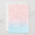 Blue pink watercolor flowers wedding invitation | Zazzle