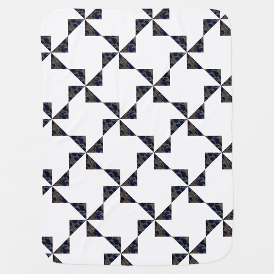 Blue Pinwheel Quilt Blanket | Zazzle.com