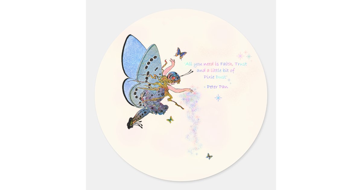 Blue Pixie Dust Stickers | Zazzle