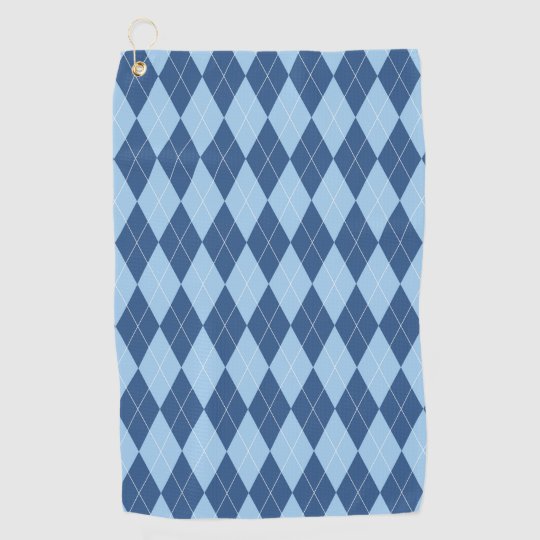 Blue Plaid Golf Towel | Zazzle.com