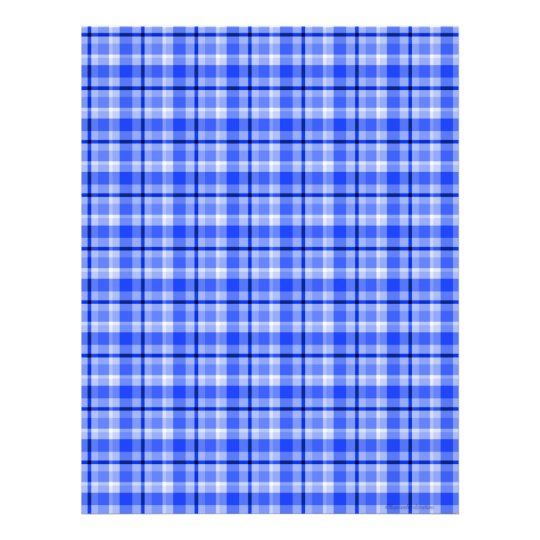 Blue Plaid Scrapbook Paper | Zazzle.com