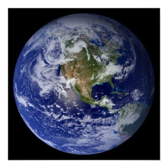 Blue Planet Earth Poster | Zazzle