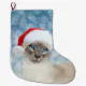 Blue point Siamese cat Christmas Large Christmas Stocking | Zazzle