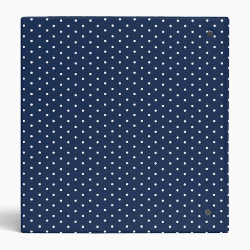 Blue Polka Dot Recipe Binder | Zazzle