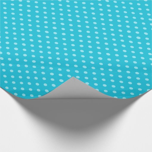 Blue Polka-dot Wrapping Paper | Zazzle