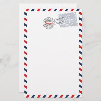 Blue Postal Service Collection Stationery | Zazzle