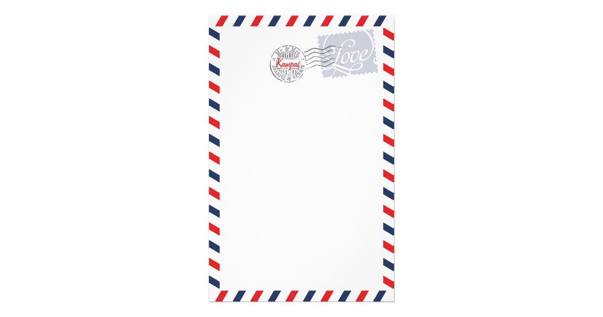 Blue Postal Service Collection Stationery | Zazzle.com