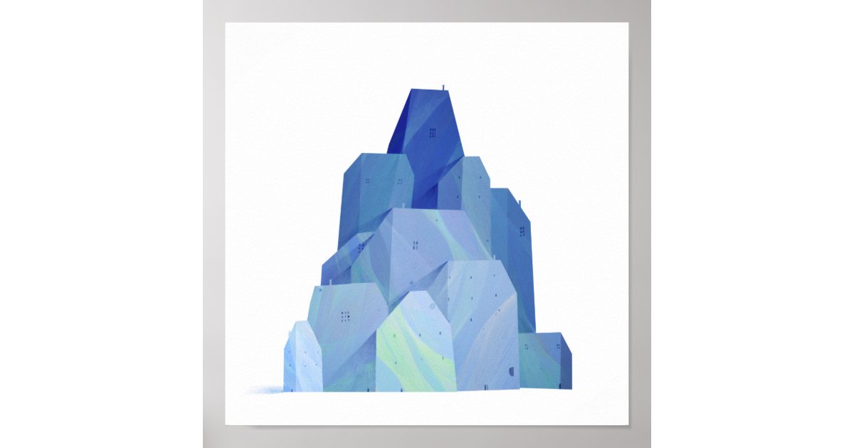 Blue poster | Zazzle