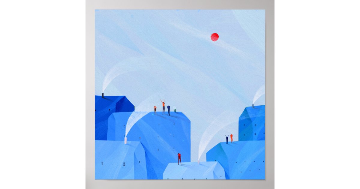 Blue Poster | Zazzle