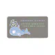 Blue Pregnant Mom Whale Baby Shower Address Labels | Zazzle