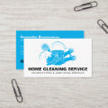 Blue Pro Home Cleaning Service Janitorial Maid Business Card | Zazzle