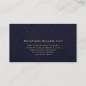 Blue Professional Luxury Initial Logo Business Card | Zazzle