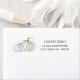 Blue Pumpkin Baby Shower Return Address Label | Zazzle