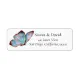 Blue Purple Butterfly Insect Address Label | Zazzle