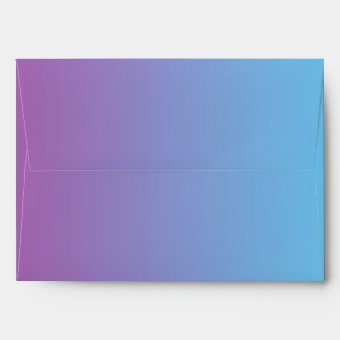 Blue & Purple Ombre Envelope | Zazzle