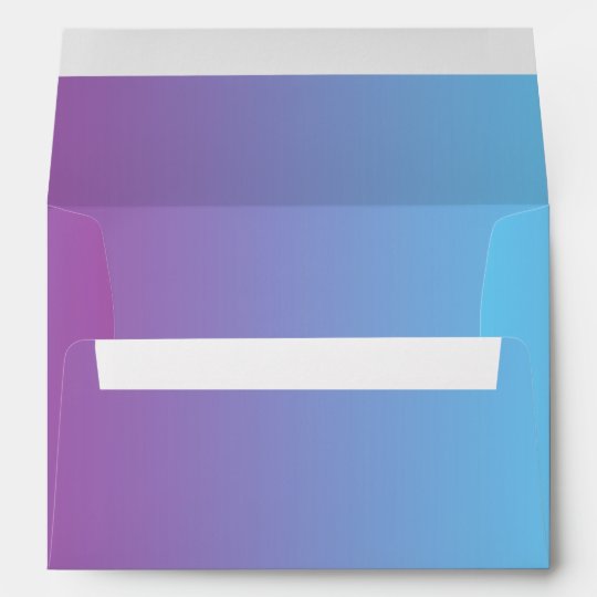 Blue & Purple Ombre Envelope | Zazzle.com