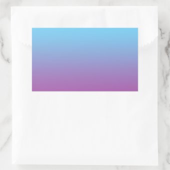 Blue & Purple Ombre Rectangular Sticker | Zazzle