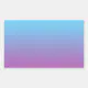 Blue & Purple Ombre Rectangular Sticker | Zazzle