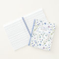Blue Purple Pretty Wildflower Floral Pattern Notebook | Zazzle