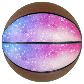 Blue purple starry galaxy sky basketball | Zazzle