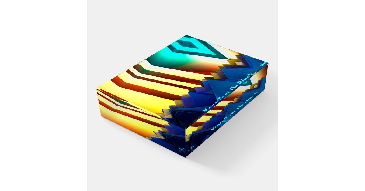 Blue Pyramids and Prism Paperweight | Zazzle