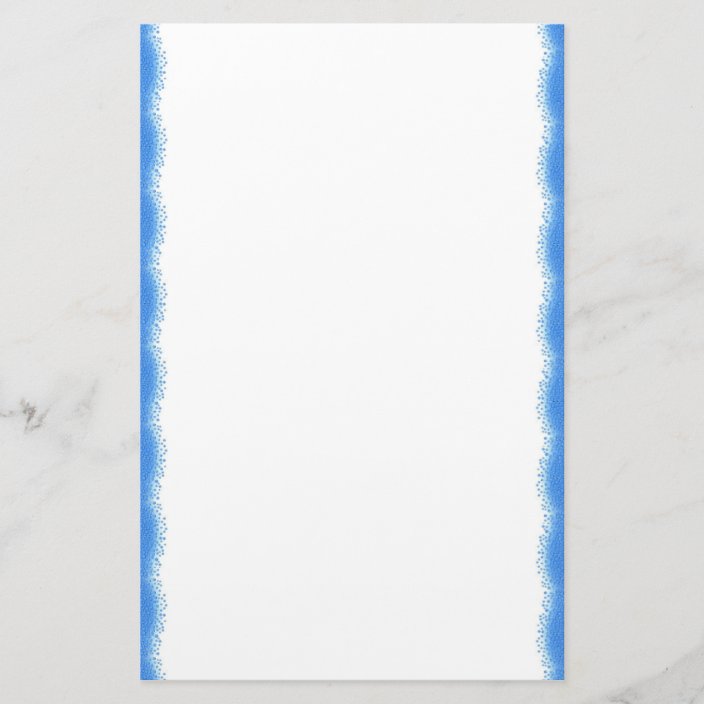 Blue Raindrops Border Stationery | Zazzle.com