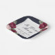 Blue Red Blush Pink Floral Memorial Funeral Paper Plates | Zazzle