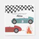 Blue Red Race Fast Retro Racing Cars Birthday Napkins | Zazzle