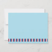 Blue Red White Nautical Theme Birthday Party Invitation | Zazzle