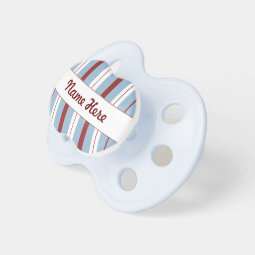 Blue, Red, & White Stripes Pacifier | Zazzle