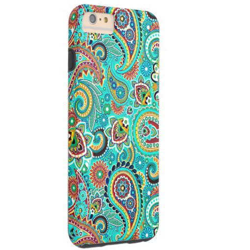 Blue Red Yellow Paisley Case-Mate iPhone Case | Zazzle