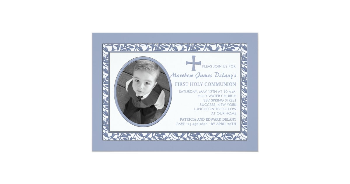 Blue Reflection Photo Invitation | Zazzle.com