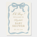 Blue Ribbon Oh boy Baby Shower Welcome Foam Board | Zazzle