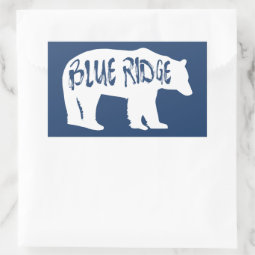 Blue Ridge Bear Rectangular Sticker | Zazzle