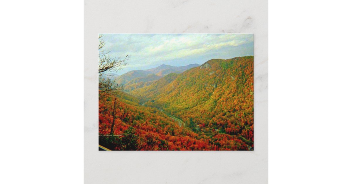 Blue Ridge Mountain Range of North Carolina Postcard | Zazzle