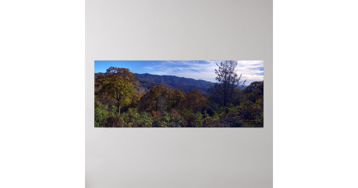 Blue Ridge Mountains Panorama Poster | Zazzle