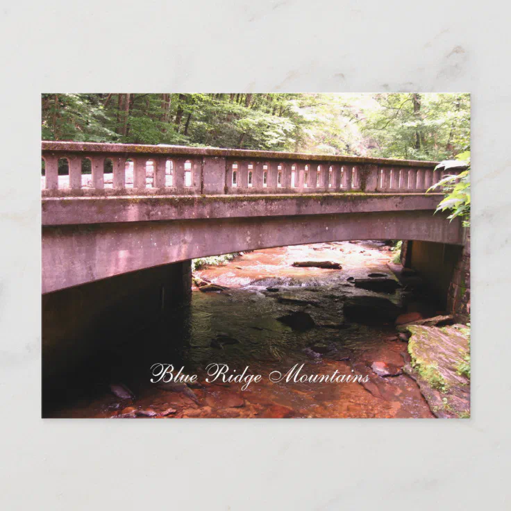 blue ridge mountains postcard | Zazzle