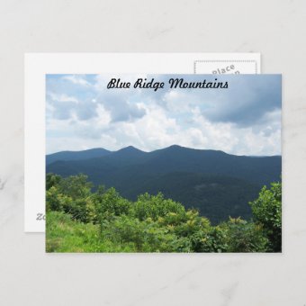 Blue Ridge Mountains Postcard | Zazzle