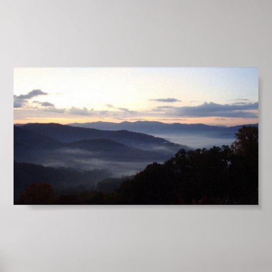 Blue Ridge Mountains Poster | Zazzle.com