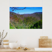 Blue Ridge Mountains View Poster | Zazzle