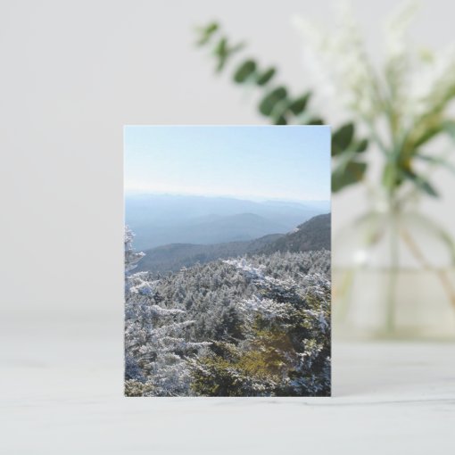 Blue Ridge Mountains Winter Postcard | Zazzle