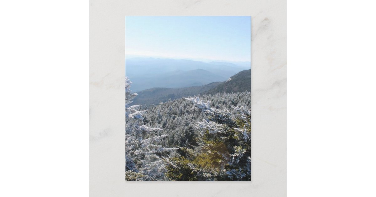 Blue Ridge Mountains Winter Postcard | Zazzle