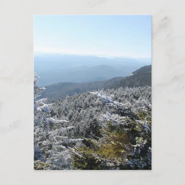Blue Ridge Mountains Winter Postcard | Zazzle