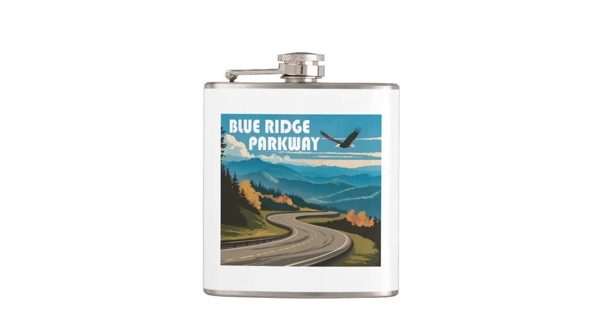 Blue Ridge Parkway Eagle Flask | Zazzle