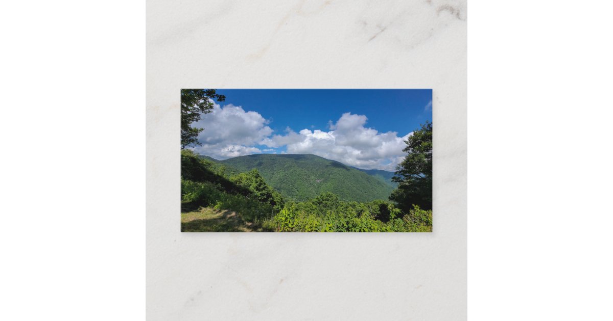 Blue Ridge Parkway - Mountains Business Card | Zazzle