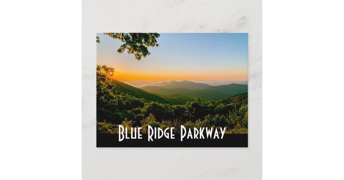 blue ridge parkway postcard | Zazzle